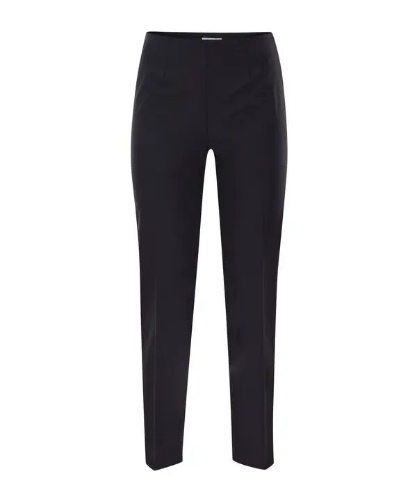PT TORINO Gioia High-waist Slit Trousers - Black