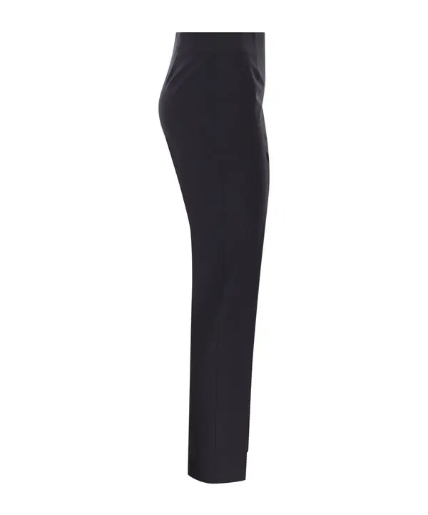 PT TORINO Gioia High-waist Slit Trousers - Black