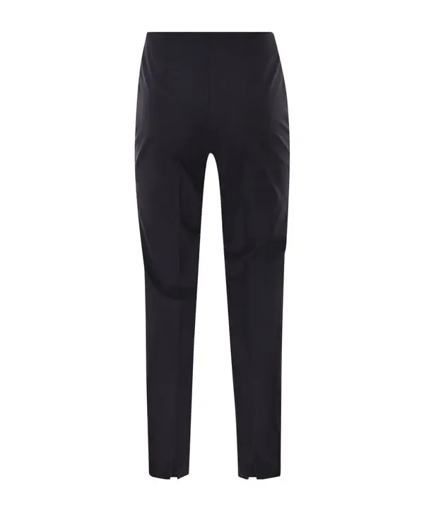 PT TORINO Gioia High-waist Slit Trousers - Black