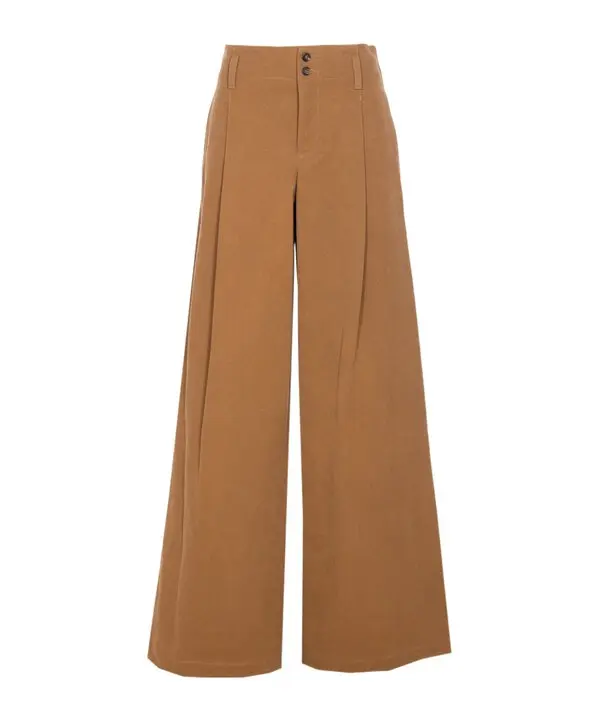 Chloé Buttoned Trousers - Mustard Brown
