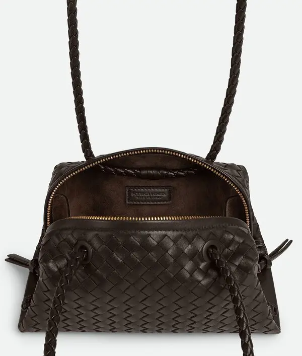 Bottega Veneta Intrecciato Leather Pouch - Fudge Color