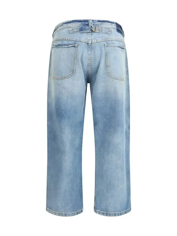 MAISON MARGIELA Straight-leg Cropped Jeans With Raw Edges