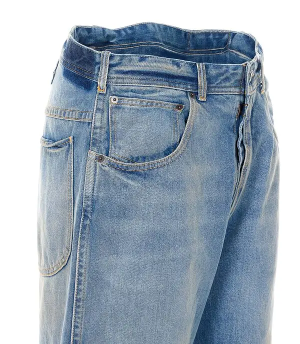 MAISON MARGIELA Straight-leg Cropped Jeans With Raw Edges