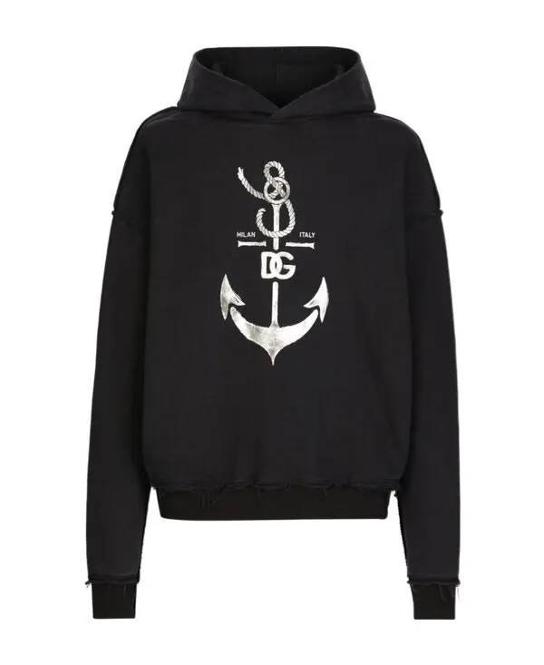 Dolce & Gabbana Graphic Print Hoodie - Blue