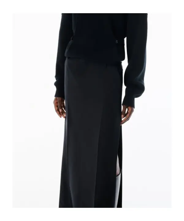 Alexander Wang Mid Rise Tailored Maxi Skirt