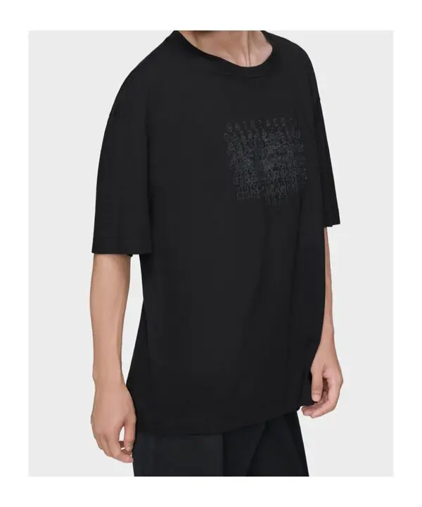 MAISON MARGIELA Numeric Logo Printed T-shirt - Black