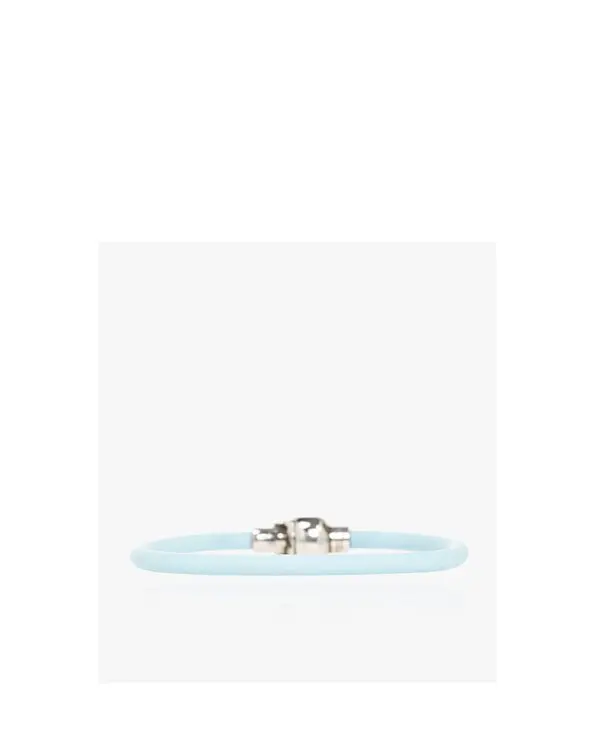 Alexander McQueen Skull Charm Cord Bracelet - Blue