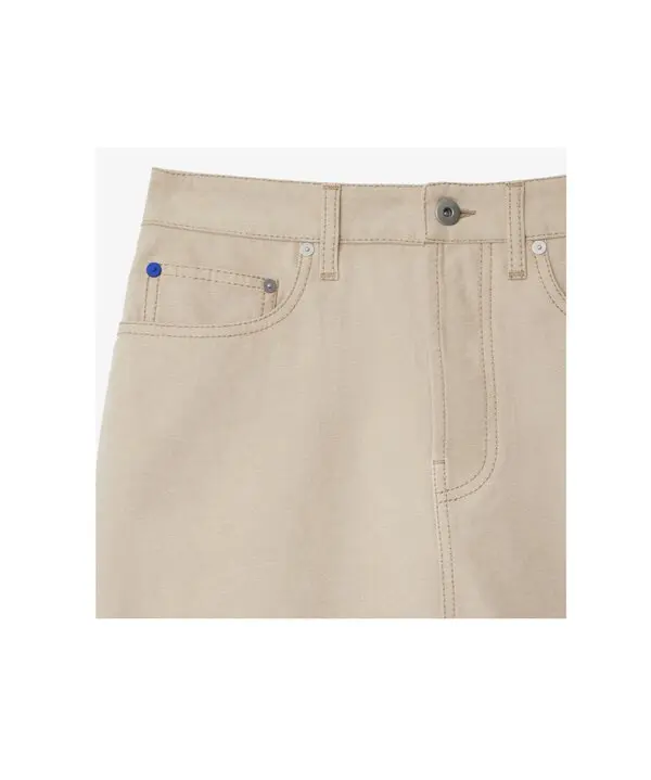 Burberry Equestrian Knight Denim Mini Skirt