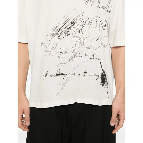 ANN DEMEULEMEESTER Dieter Wild Wind Blows High Comfort T-shirt