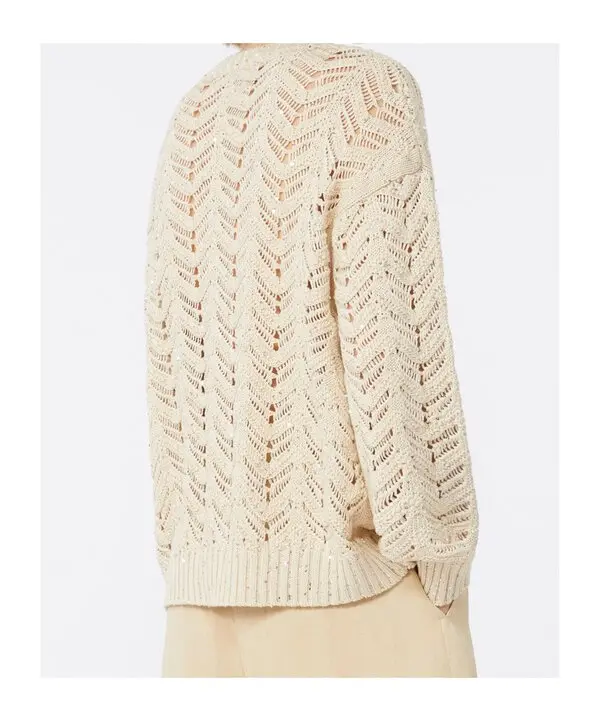 Max Mara Felino V-neck Openwork Jumper