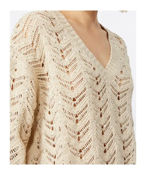 Max Mara Felino V-neck Openwork Jumper