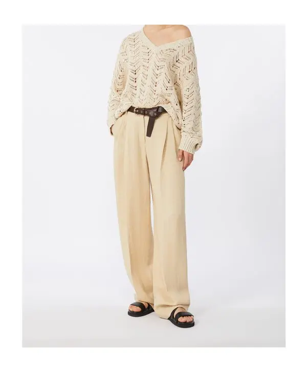 Max Mara Felino V-neck Openwork Jumper