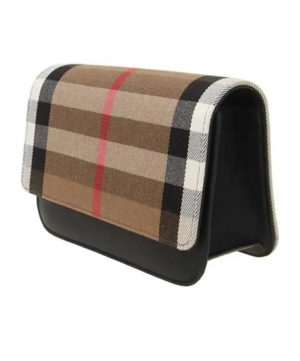 Burberry Madison Checked Flap Crossbody Bag