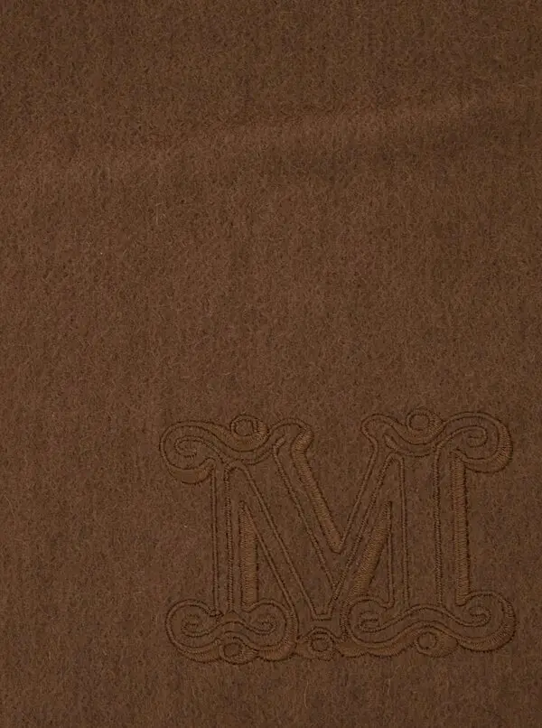 Max Mara Wsdalia Fringed Edge Scarf - Brown