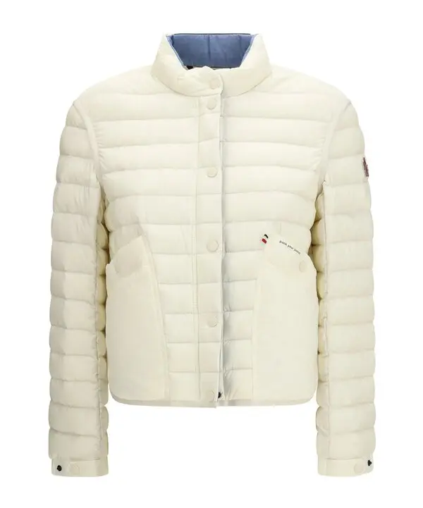 Moncler Madulains Logo Patch Quilted Jacket - White