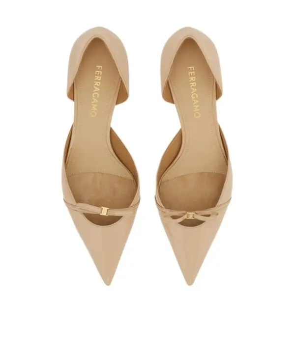 FERRAGAMO Pointed-toe Bow Detail Pumps