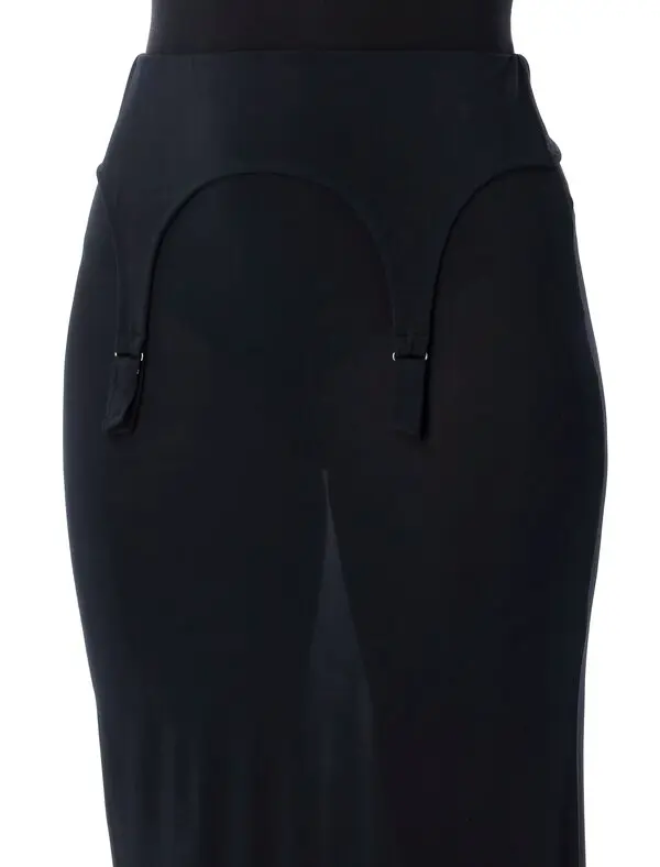 JEAN PAUL GAULTIER Maxi Lingerie Skirt With Garter Detailing