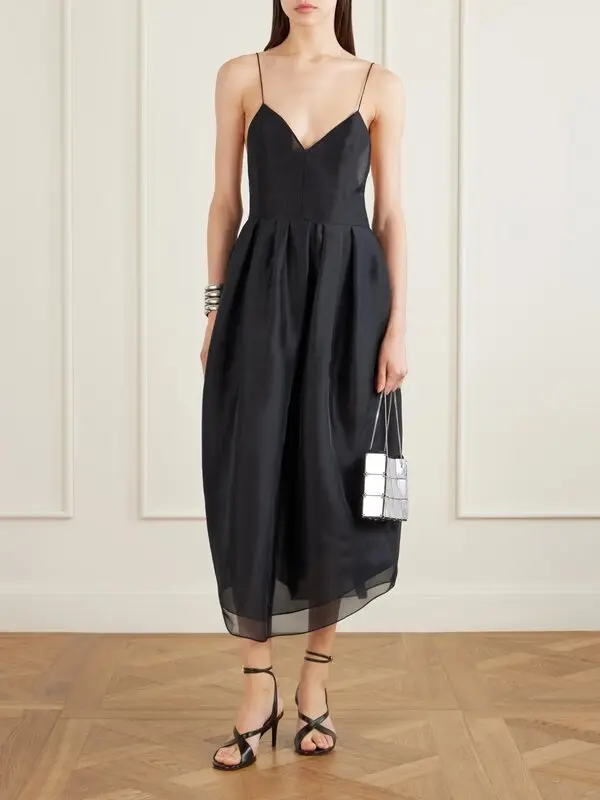 Khaite Colette Silk Organza Dress