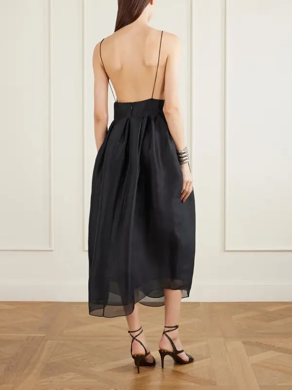 Khaite Colette Silk Organza Dress