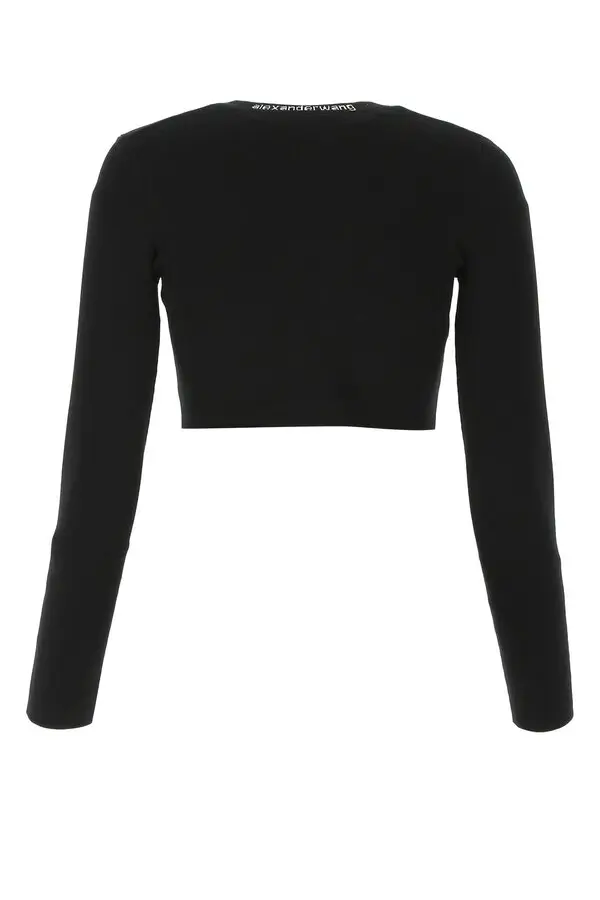 Alexander Wang Jacquard Logo Cardigan