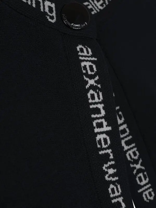 Alexander Wang Jacquard Logo Cardigan