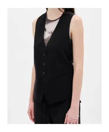 ANN DEMEULEMEESTER Charlotte Button-fastening Waistcoat