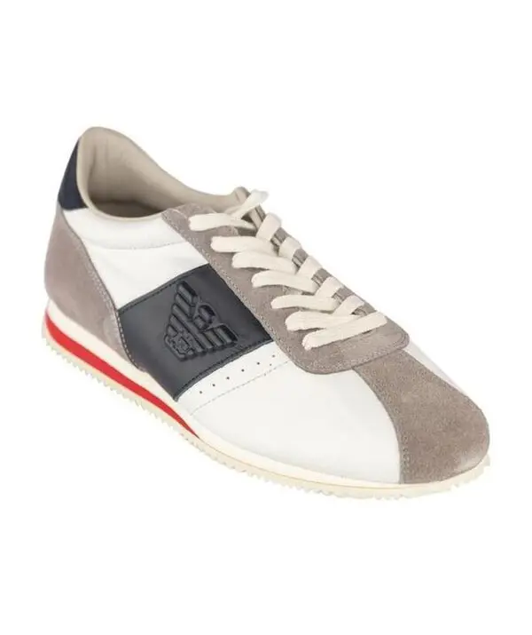 Emporio Armani Lace Up Sneakers - White