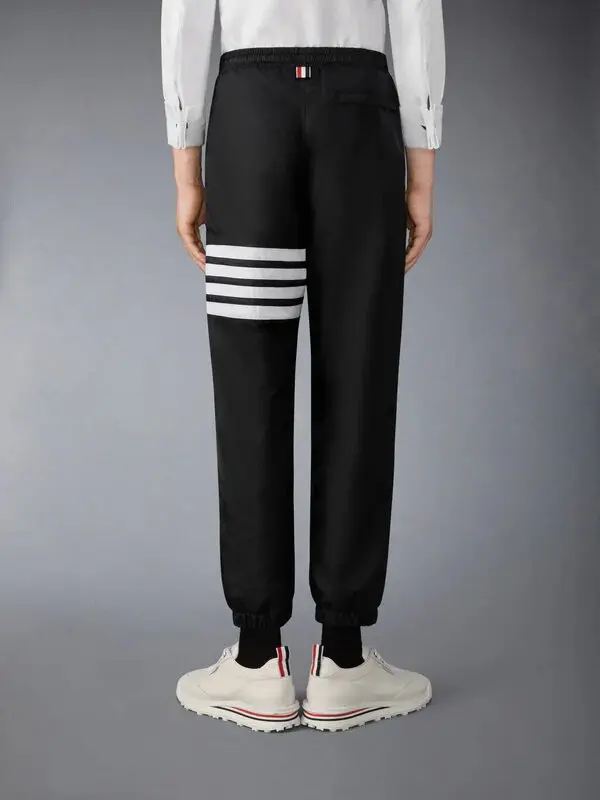 Thom Browne Four-bar Ripstop Track Pants - Black