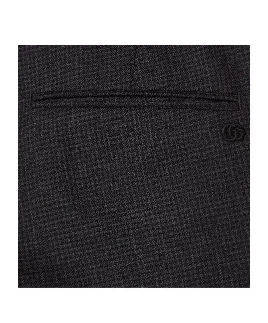Gucci Checked Wool Trousers