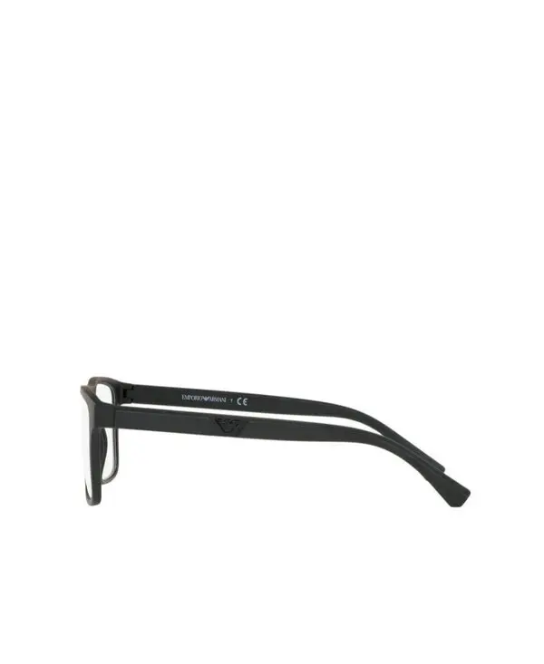 Emporio Armani Square Frame Clip-on Glasses - Black