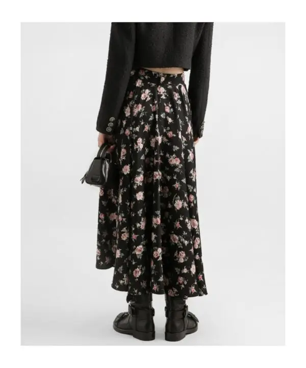 Dolce & Gabbana Floral Print Midi Skirt