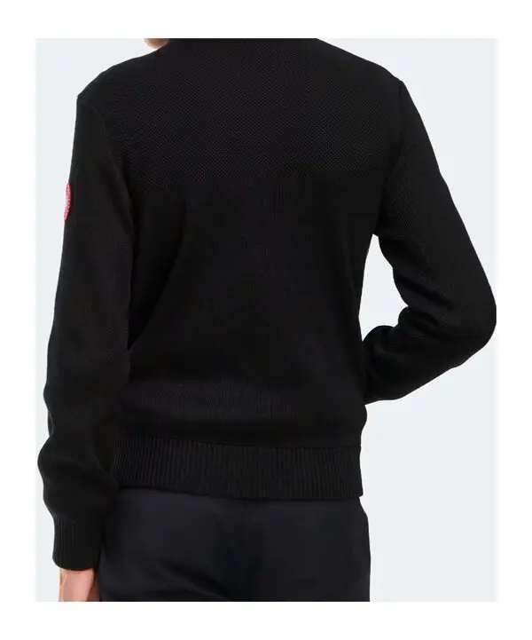 Canada Goose Hybridge Padded Panel Knit Jacket - Black
