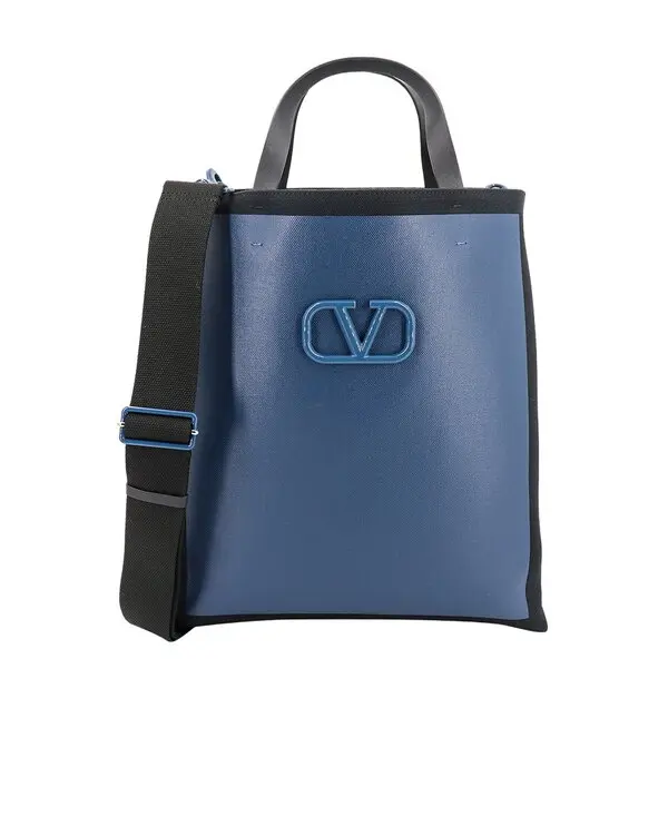 Valentino Garavani Logo Plaque Top Handle Bag - Black