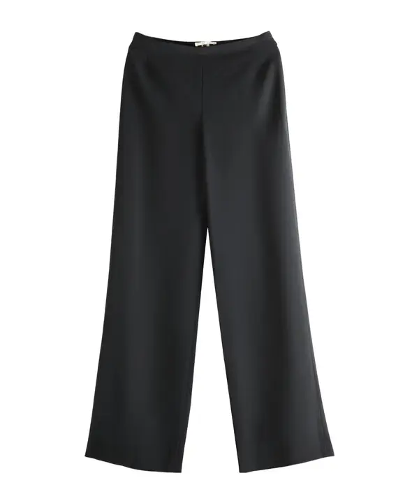 THE ROW Roger Wide-leg Trousers - Black