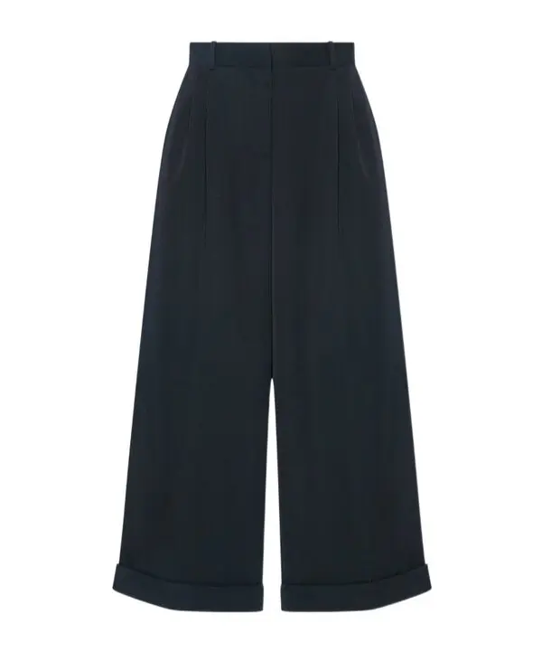 THE ROW Lior Cuffed Trousers - Black