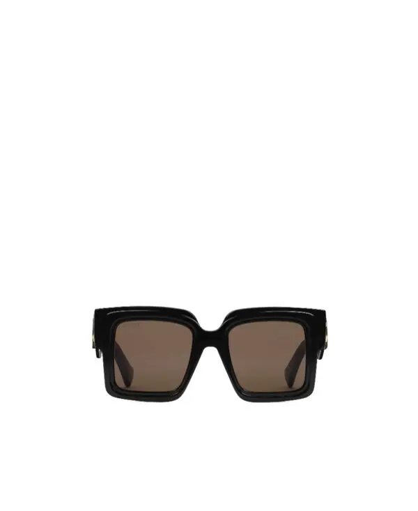 Gucci Oversized Acetate Frame Sunglasses - Black