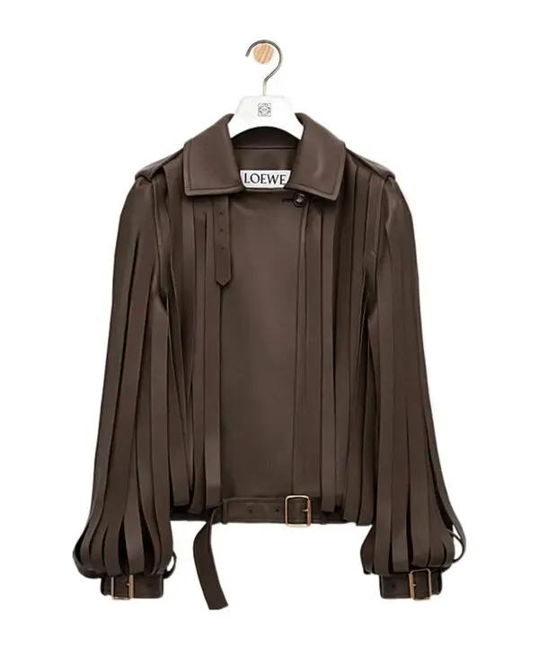 Loewe Layered Double-breasted Jacket - Brown