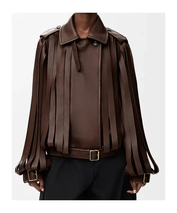 Loewe Layered Double-breasted Jacket With Lace-up Details