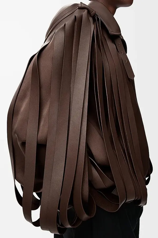 Loewe Layered Double-breasted Jacket With Lace-up Details