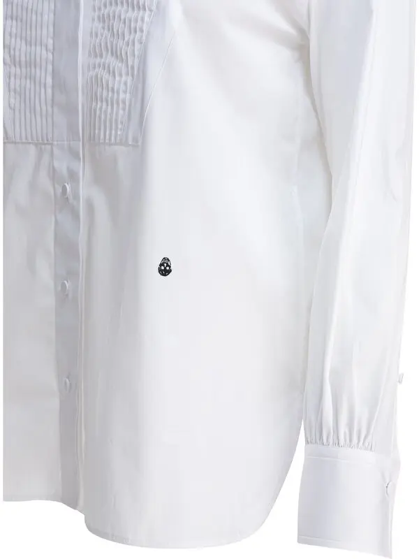 Alexander McQueen Long Sleeve Pleated Shirt