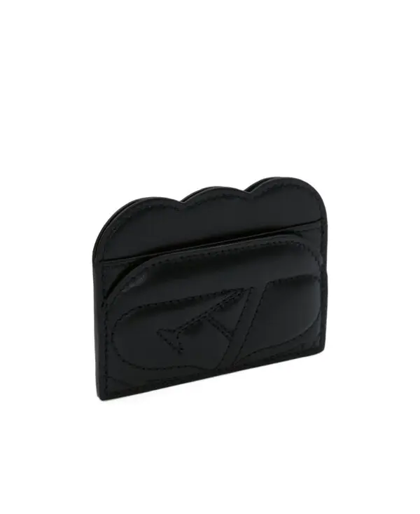Alexander McQueen Logo Embroidered Quilted Card Holder