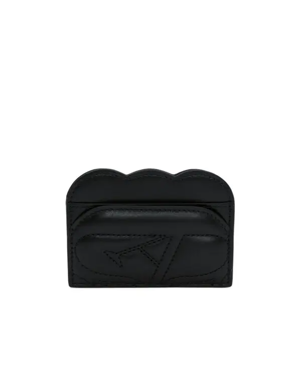 Alexander McQueen Logo Embroidered Quilted Card Holder