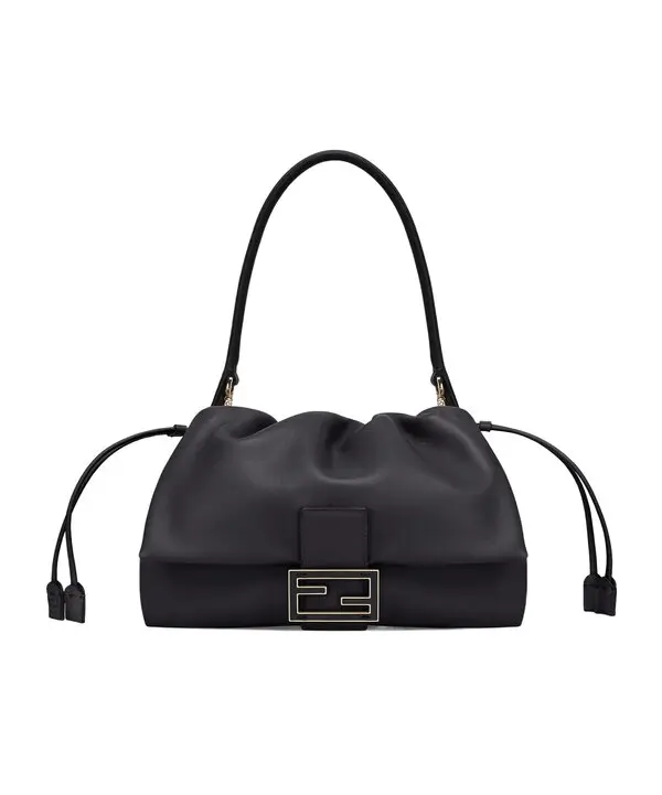 Fendi Mamma Baguette Medium Shoulder Bag - Black