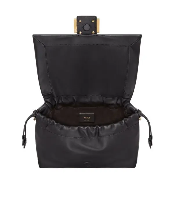 Fendi Mamma Baguette Medium Shoulder Bag - Black