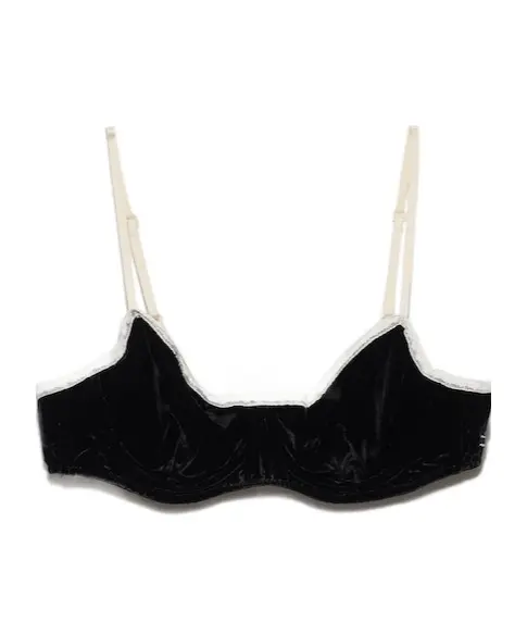 Prada Velvet Bra - Black