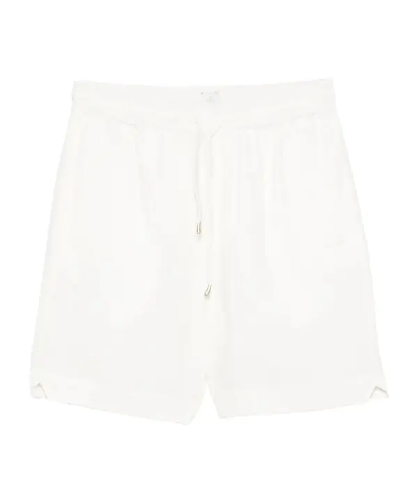 Eleventy Wide Leg Drawstring Shorts - White