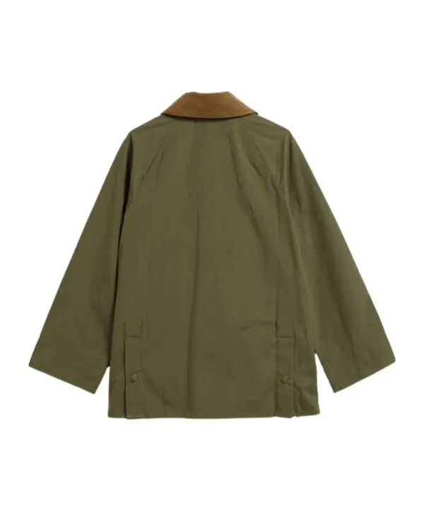 Barbour Glynis Casual Jacket With Cord Collar And Studded Placket