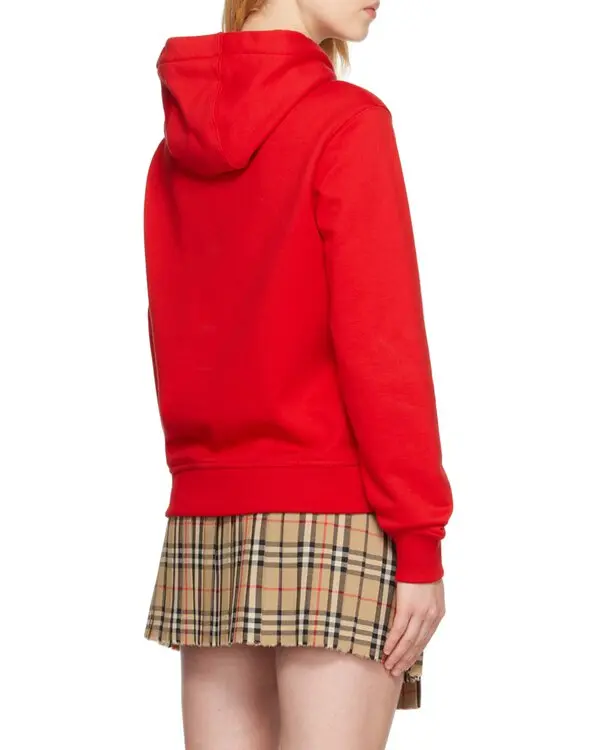 Burberry Logo Print Cotton Hoodie