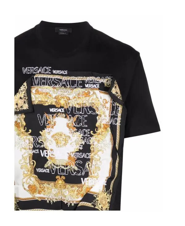 Versace Baroque-patch Crewneck T-shirt