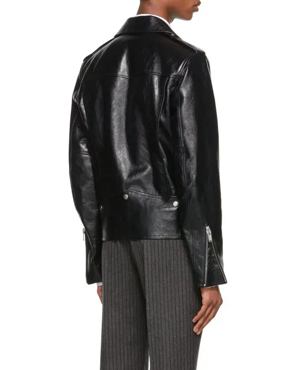 Saint Laurent Long-sleeved Biker Jacket
